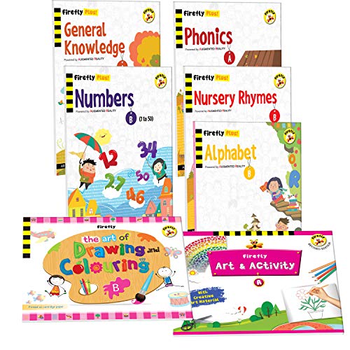 Buy Firefly Jr.Kg Books Set | Numbers, Alphabet, Phonics, Rhymes, GK ...
