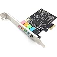 Scheda audio interna 5.1 per supporto a basso profilo, PCI-E stereo 3D ...