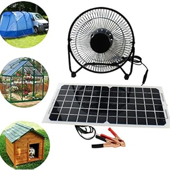 PK Green Solar Fan 12V 20W | Portable Solar Fan Kit for Car, Caravan ...