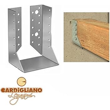 STAFFA SUPPORTO ACCIAIO ZINCATO PER TRAVI LEGNO INCLINATE AD U ...