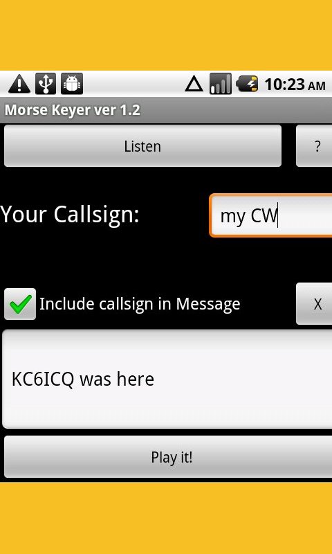 Morse Keyer, a complete Morse code generator and translator: Amazon.fr: Appstore pour Android