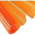 30x135cm Transparent PVC Vinyl, 0.4mm Neon Solid Color Waterproof ...