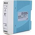 MDINR-20-24 Industrial Power Supply for DIN Rail 60W 24V DC 1A, AC/DC ...