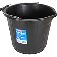 Faithfull FAI3GBUCKET 14 Litre (3 Gallon) Black Builders Bucket ...