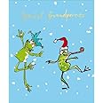 Christmas Card Grandparents Quentin Blake Frogs - Stylish Funny Xmas ...