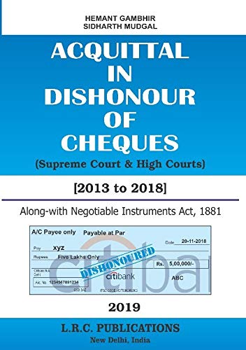 Buy ACQUITTAL in DISHONOUR OF CHEQUES Book Online at Low Prices in ...