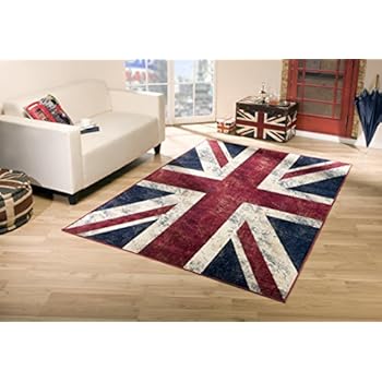 Buckingham Union Jack Rugs 120 x 160cm: Amazon.co.uk: Kitchen & Home