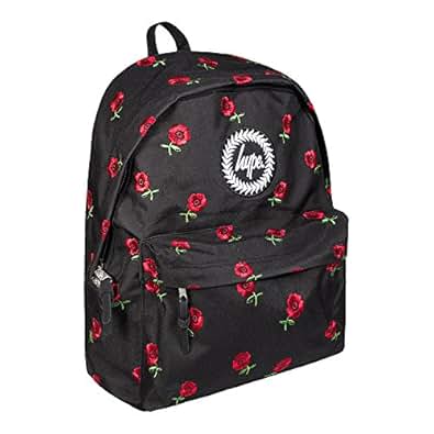 Black Backpack With Red Roses | IUCN Water