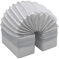 Kair Rectangular Flexible Bend 110mm x 54mm - 500mm Length PVC Hose ...