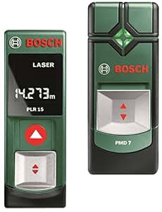 Bosch PMD 7 Digital Detector and PLR 15 Digital Laser Measure: Amazon ...