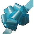Light-Blue Pull Bows Large Pull Bows For Gifts Wrapping Pom Pom Pull ...