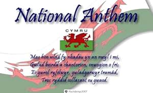 Fridge Magnet 70mm x 45mm Set of 2-Wales Welsh Flag National Anthem ...