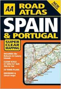 AA Road Atlas Spain & Portugal (AA Atlases S.): Amazon.co.uk ...