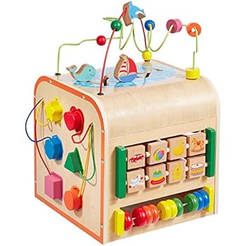 My Busy Farm Wooden Activity Cube: Amazon.co.uk: Toys & Games