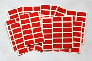 200 Red Stickers - Sticky Coloured Self Adhesive Labels for Colour ...