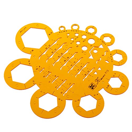 Buy Plastic Nuts Screw Bolts Screws Symbols Drawing Template Stencil ...