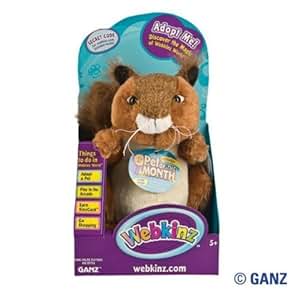 Webkinz Squirrel Plush Toy with Sealed Adoption Code (Red): Amazon.co ...