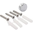 CRL Chrome Round Mirror Clip - Set : Amazon.co.uk: DIY & Tools