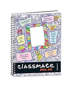 Classmate Pulse Selfie Single Line 6-Subject Notebook - 240mm x 180mm ...