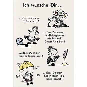 Sheepworld Karte Ich wünsche Dir...: Amazon.de: Bürobedarf & Schreibwaren