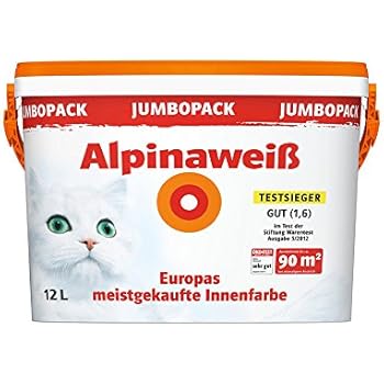 ALPINA Innenfarbe Das Original, Alpinaweiß 10L 10 l, weiß: Amazon.de ...