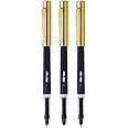 FLAIR Inky Series Gold Liquid Ink Fountain Pen Blister Pack | Stainless ...