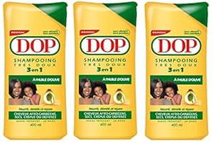 DOP Shampooing 3 en 1 à l'Huile d'Olive Cheveux Metisses/Crépus ...