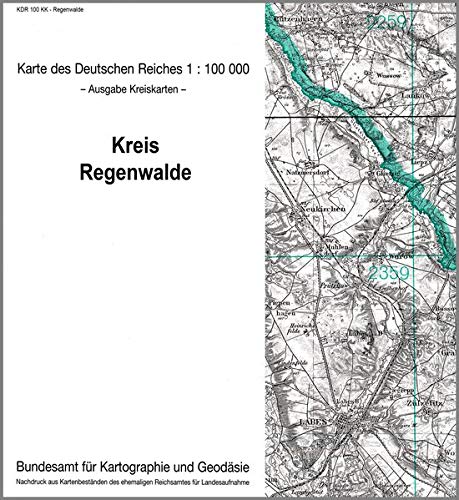 Regenwalde: Karte des Deutschen Reiches 1:100.000, Kreiskarte (Karte ...