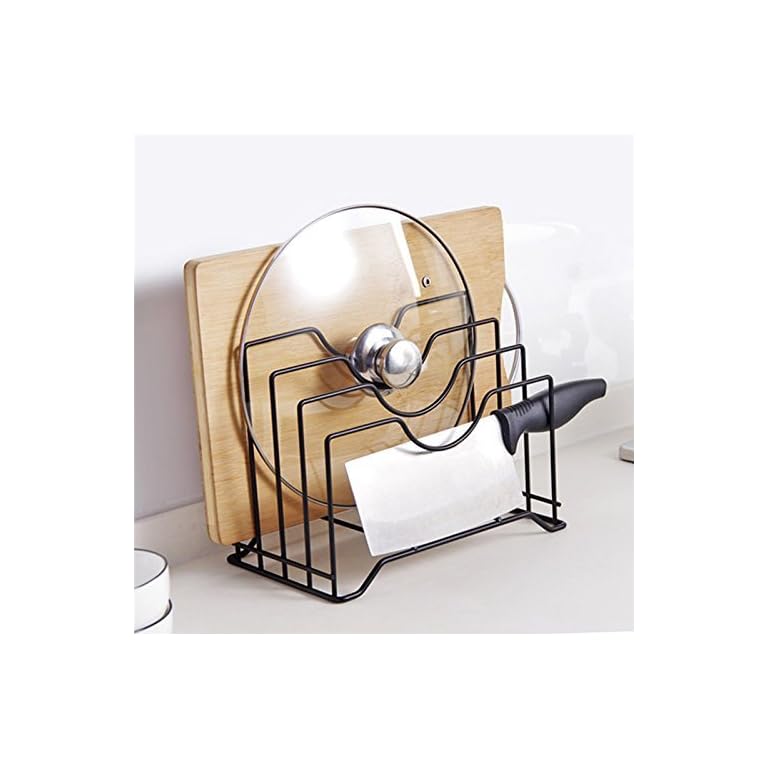 LEISURE TIME Küche Deckel-Halterung, Geschirr Organizer Regal Backblech ...