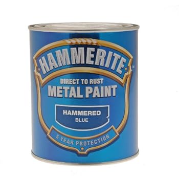 ICI 5092938 750ml Hammerite Metal Paint Hammered - Blue: Amazon.co.uk ...