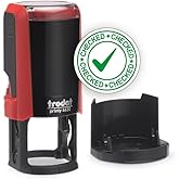 Trodat QC Passed - Stamp Built in Ink Pad (Red) Ink Color Blue : Amazon ...