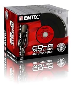 Emtec CD-R 700Mb Vinyl Look 10 pk Jewel case: Amazon.co.uk: Computers ...