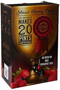 Victor's Drinks Mixed Berry Cider 20 Pint Kit: Amazon.co.uk: Grocery
