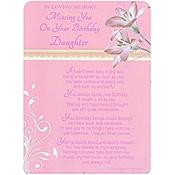 In Loving Memory - Missing You On Your Birthday Daughter - Grave ...