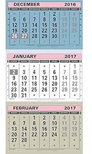 At-a-Glance Three months-to-view calendar (TML): Amazon.co.uk: Office ...
