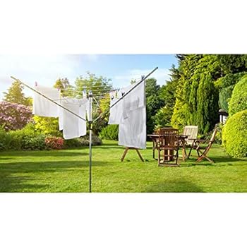 3 Arm 30m Rotary Airer Drier Pole Washing Line: Amazon.co.uk: Kitchen ...
