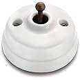 Fontini - Interrupteur Dimbler 10 A, 250 V, en porcelaine et patine ...