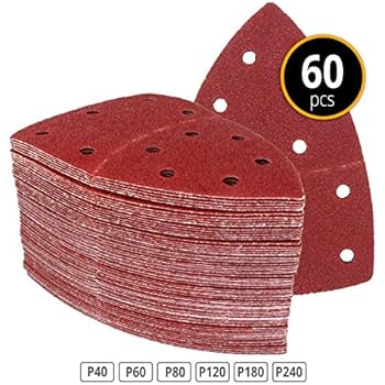 30 Mouse Sanding Sheets to fit Parkside Hand Sander PAHS 10.8 A1, PAHS ...