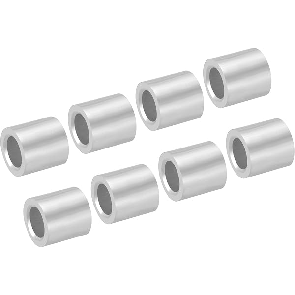 Wire Rope Clamps PATIKIL 1/6"/4mm Wire Rope Stop Sleeve,20 Pack ...