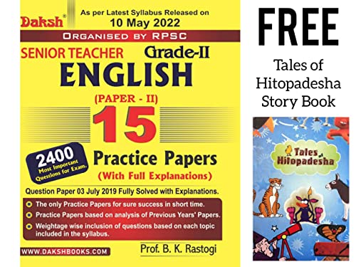 Daksh 2nd Grade English (Paper 2) 15 Practice Papers {With FREE Tales ...