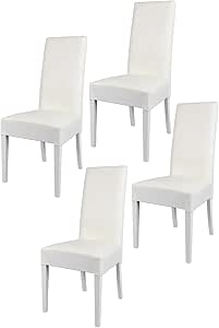 Tommychairs - Set 4 sedie modello Luisa per cucina bar e sala da pranzo, robusta struttura in ...