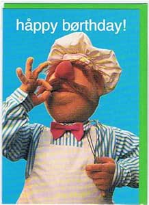 Muppets - Swedish Chef - Happy Birthday - Greetings Card MU41: Amazon ...
