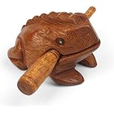 Aussel Guiro Croaking Wooden Frog with mallet, Musical Instrument Sound ...