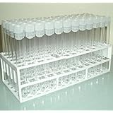 60 x 100 x 16mm Polystyrene tubes Red Tops and tray: Amazon.co.uk ...