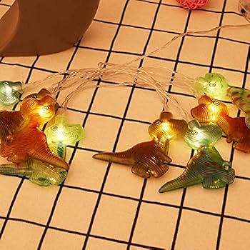 Bright Coloured Dinosaur String Lights from House of Disaster: Amazon ...