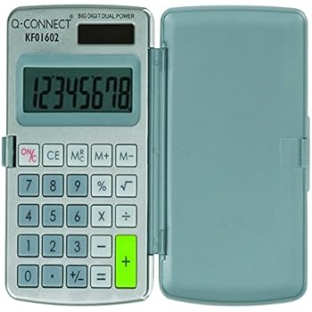 Casio Calculator Handheld Battery Solar-power 8 Digit 3 Key Memory ...