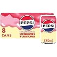 Pepsi Treats Strawberries & Cream, 8 x 330ml : Amazon.co.uk: Grocery