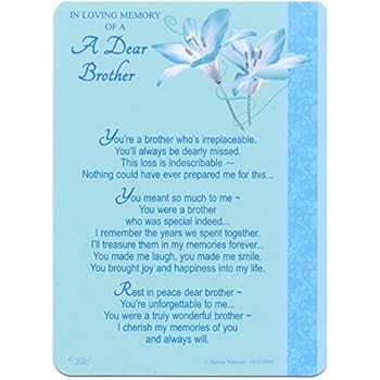 In Loving Memory - Remembering A Very Dear Brother - Grave/Graveside ...