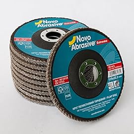 Mole e dischi abrasivi 10 dischi lamellari 125 mm Korn 80 grana 40-60-80-100-120 Fai da te ...