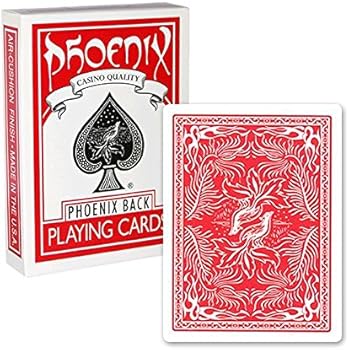 Phoenix playing cards - Red Back: Amazon.co.uk: Toys & Games